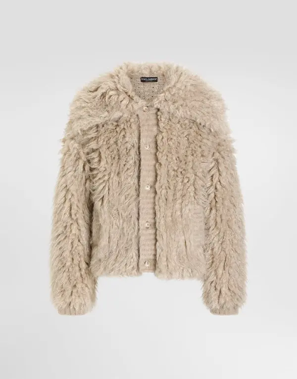 Dolce & Gabbana Fur-effect Mohair Cardigan