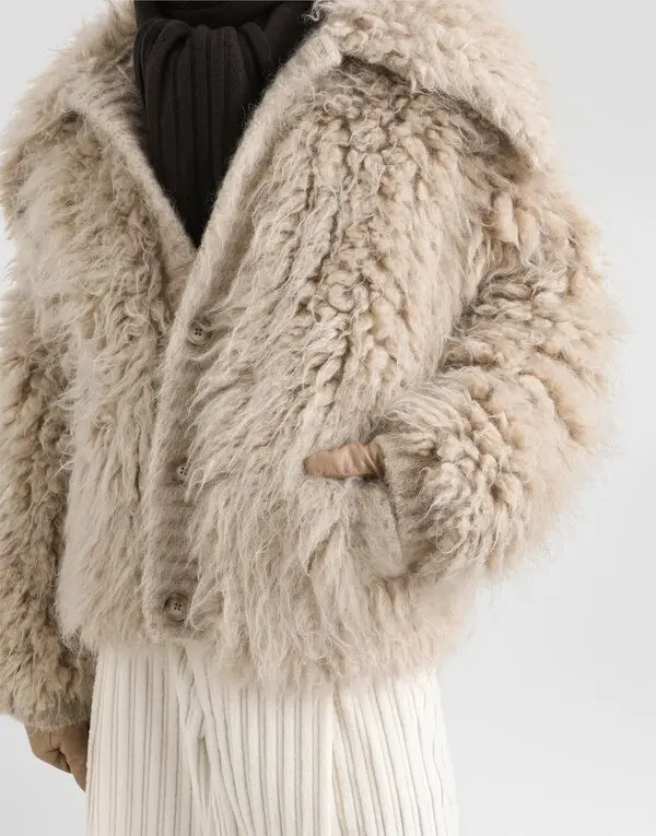 Dolce & Gabbana Fur-effect Mohair Cardigan