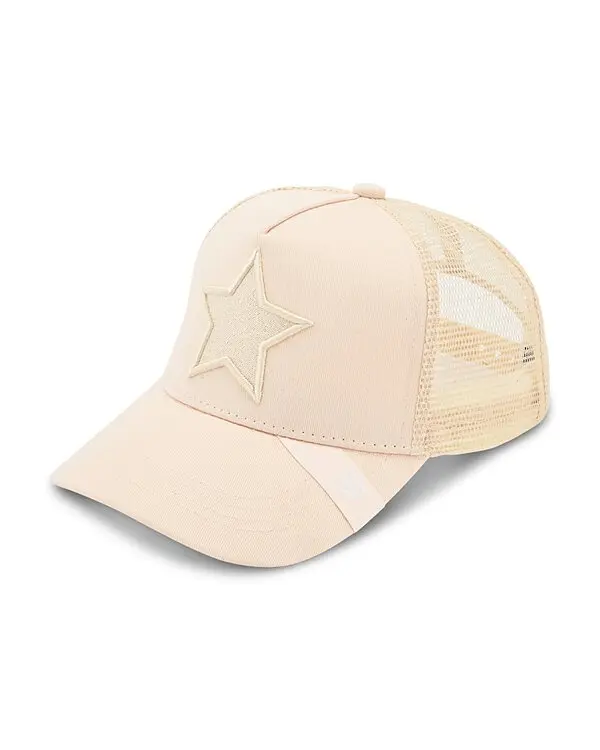 Vintage Havana Embroidered Star Trucker Hat - Bone