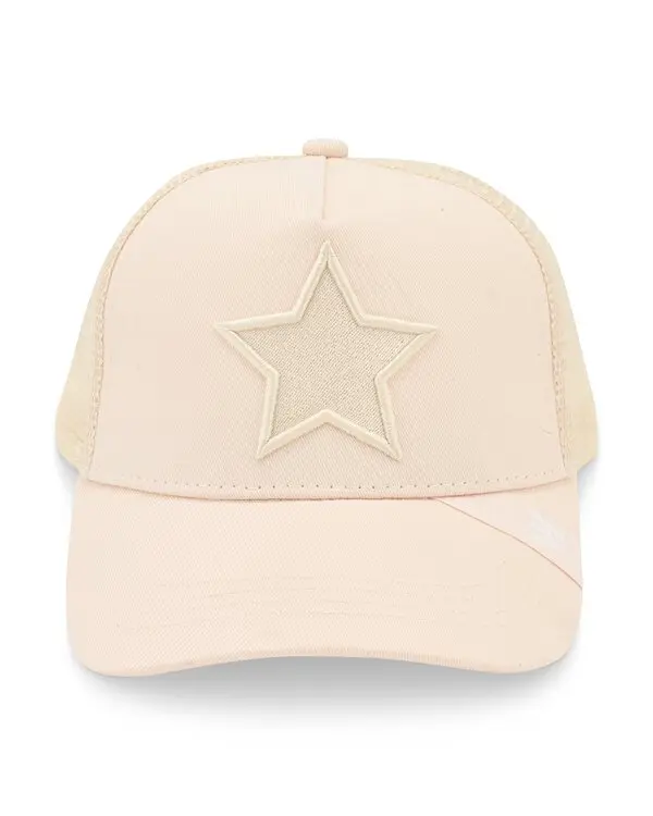 Vintage Havana Embroidered Star Trucker Hat - Bone
