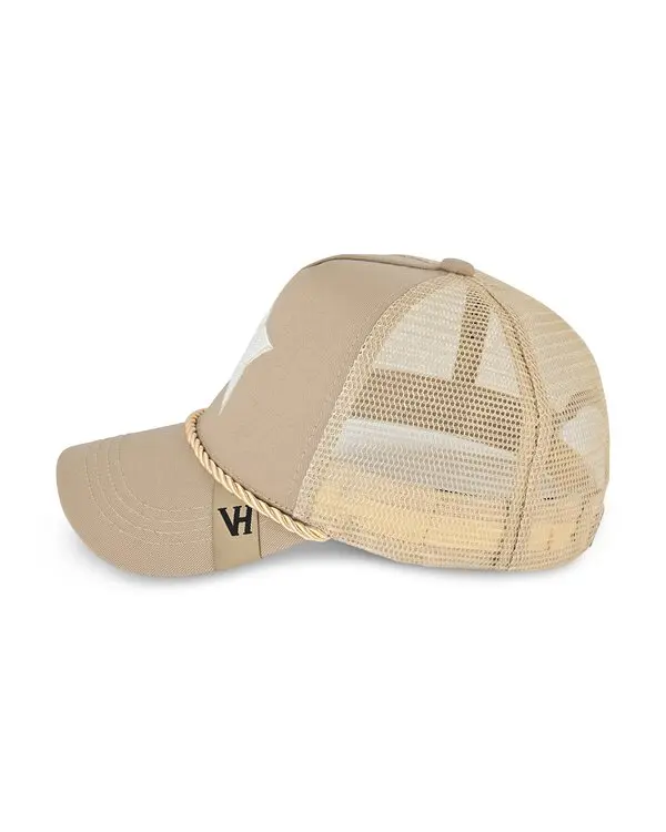 Vintage Havana Pearl Star Rope Trucker Hat