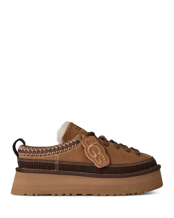 UGG Heritage Lace-up Shearling Lined Slippers
