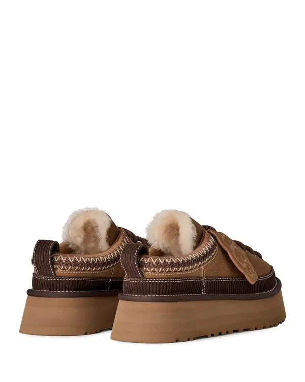 UGG Heritage Lace-up Shearling Lined Slippers