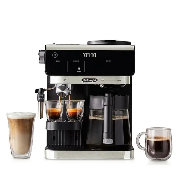 DE'LONGHI All In One Combination Coffee And Espresso Machine - Black