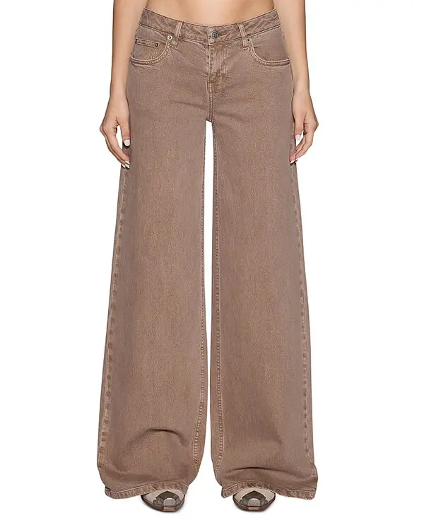 Ksubi Drop Out Low Rise Wide Leg Jeans