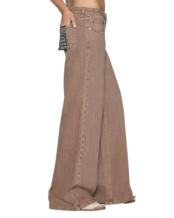 Ksubi Drop Out Low Rise Wide Leg Jeans