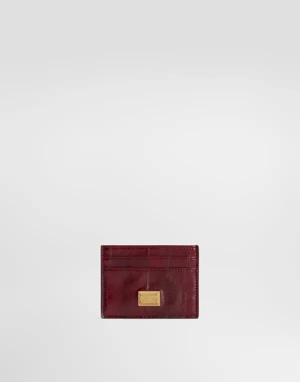 Dolce & Gabbana Eel Card Holder - Red