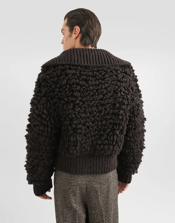 Dolce & Gabbana Fur-effect Wool Pullover