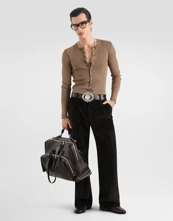 Dolce & Gabbana Serafino Ribbed T-shirt