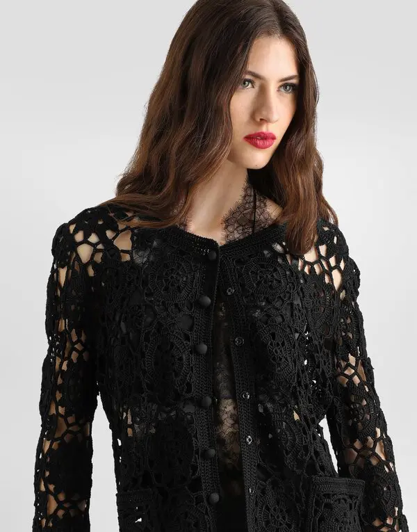 Dolce & Gabbana Crochet-knit Cardigan