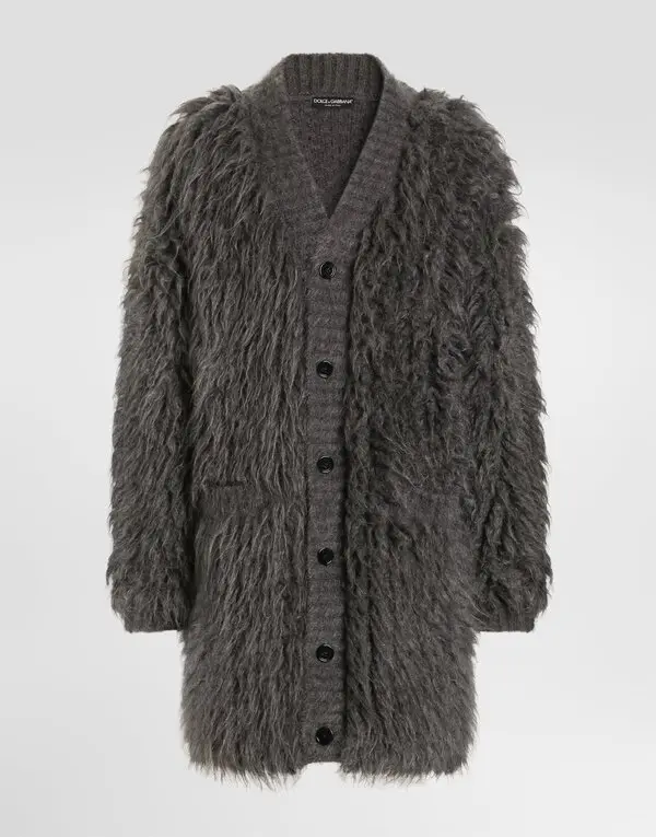 Dolce & Gabbana Fur-effect Mohair Cardigan