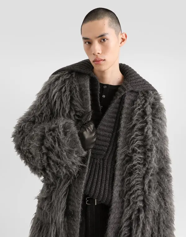 Dolce & Gabbana Fur-effect Mohair Cardigan
