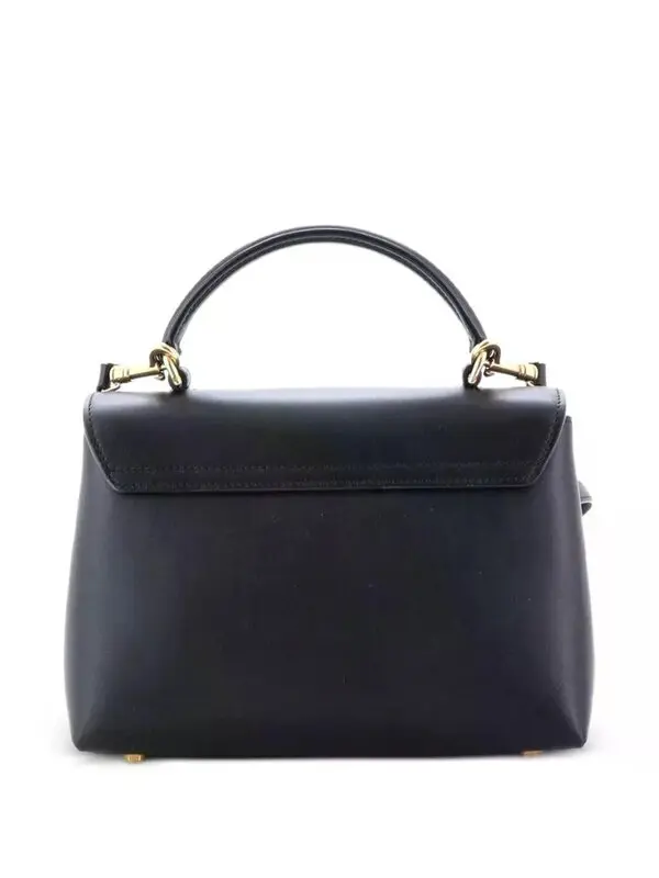 Celine Nino Top Handle Bag Leather Teen Satchel - Black