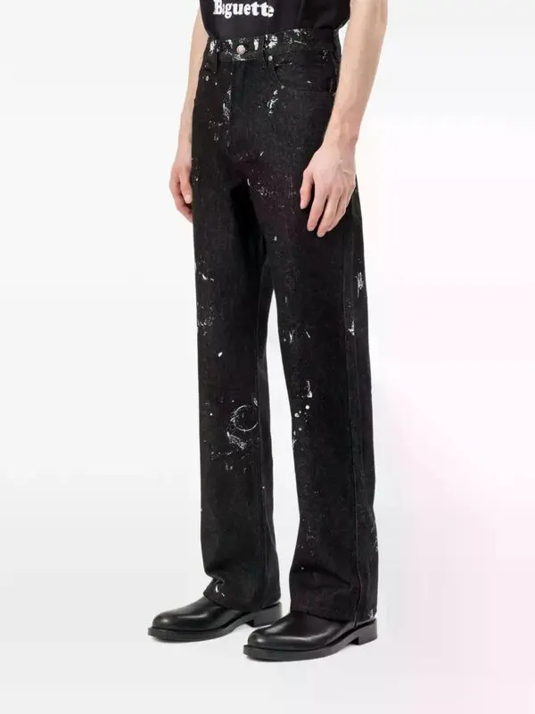 DOMREBEL Jerk Paint-splatter Jeans