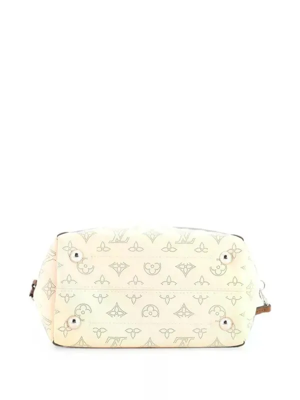 LOUIS VUITTON Hina Handbag Mahina Leather Pm Shoulder Bag - Neutrals