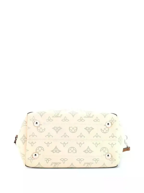 LOUIS VUITTON Hina Handbag Mahina Leather Pm Shoulder Bag - Neutrals
