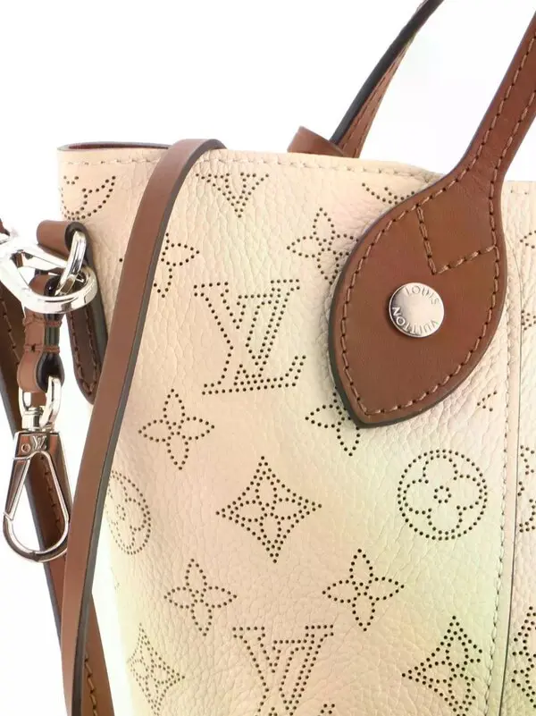 LOUIS VUITTON Hina Handbag Mahina Leather Pm Shoulder Bag - Neutrals