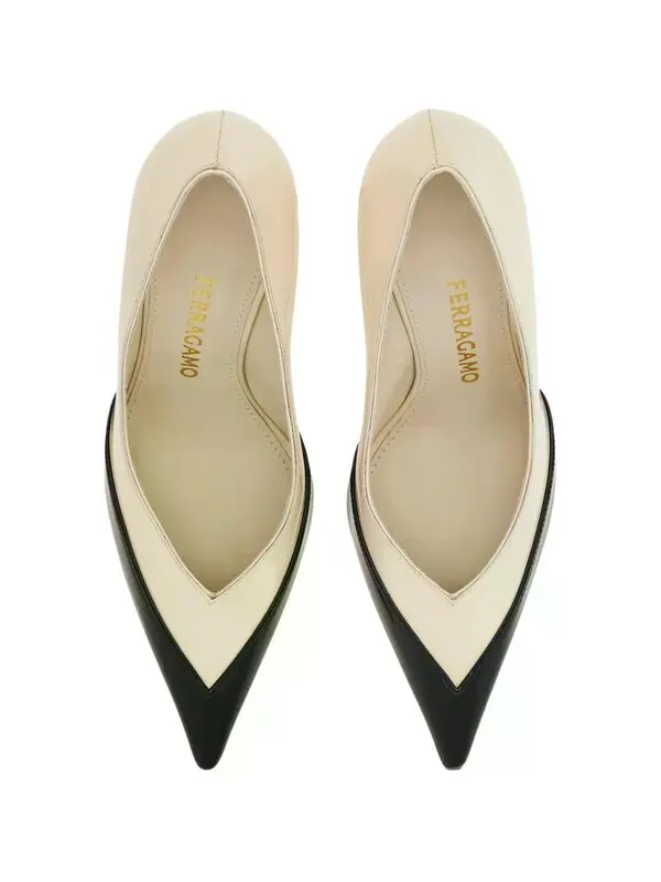 FERRAGAMO Patent-leather Pointed-toe Pumps