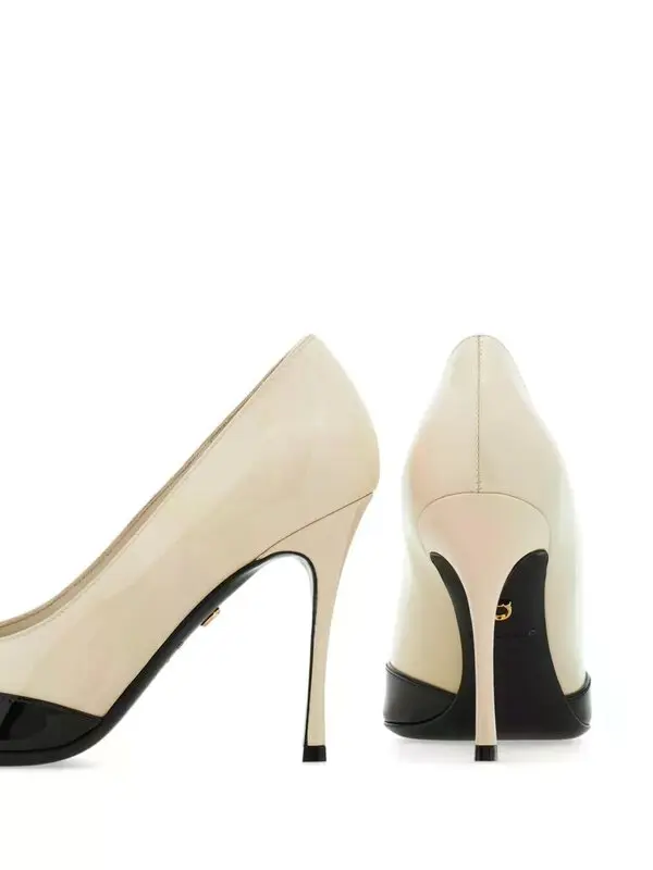 FERRAGAMO Patent-leather Pointed-toe Pumps