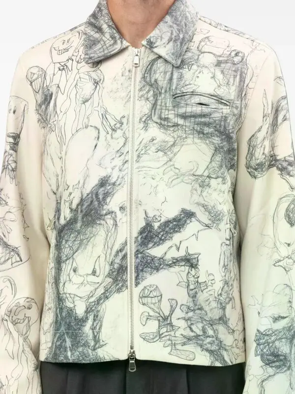 DOMREBEL Drawings Sketch-print Jacket