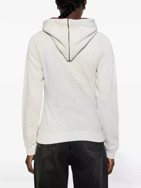 Kenzo Logo-embroidered Zip-hood Hoodie