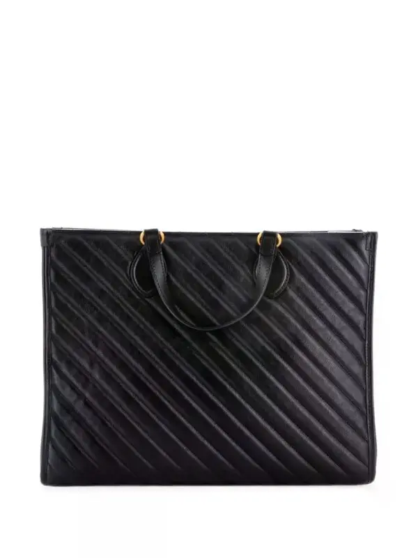 Gucci Gg Marmont Shopping Diagonal Quilted Leather Medium Tote Bag