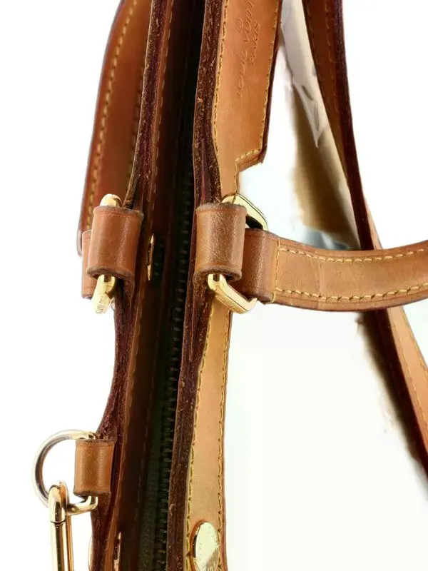 LOUIS VUITTON Brea Handbag Monogram Vernis Mm Satchel - Neutrals