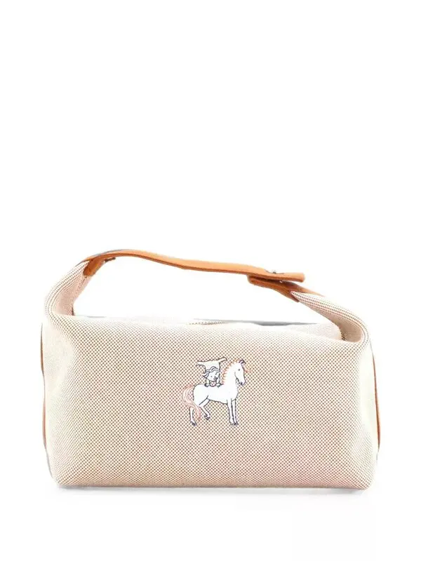 Hermès Bride-a-brac Cabriole Travel Case Toile Gm Pouch