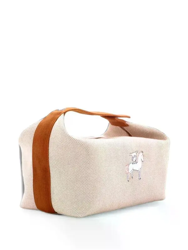 Hermès Bride-a-brac Cabriole Travel Case Toile Gm Pouch
