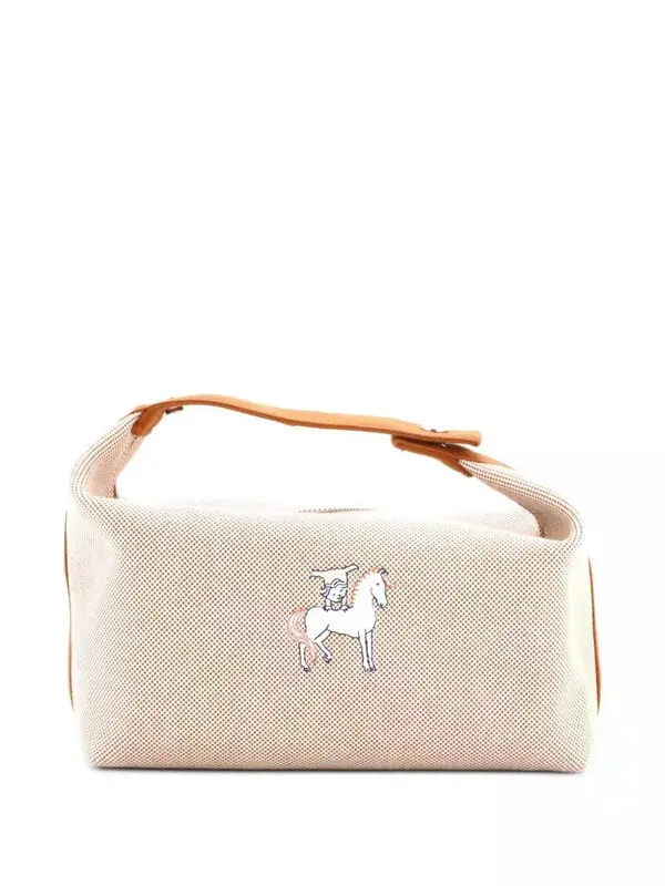 Hermès Bride-a-brac Cabriole Travel Case Toile Gm Pouch