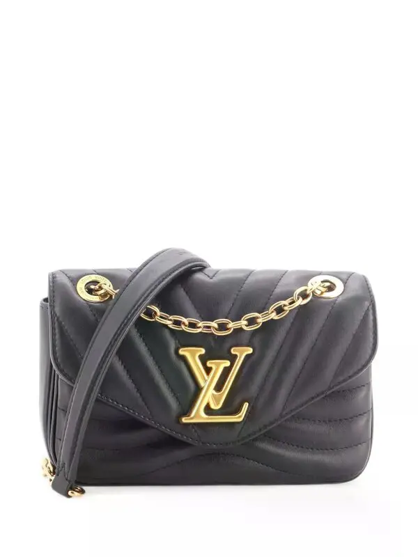 LOUIS VUITTON New Wave Chain Bag Nm Quilted Leather Pm Crossbody Bag - Black