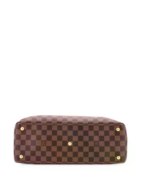 LOUIS VUITTON Riverside Handbag Damier With Leather Tote Bag