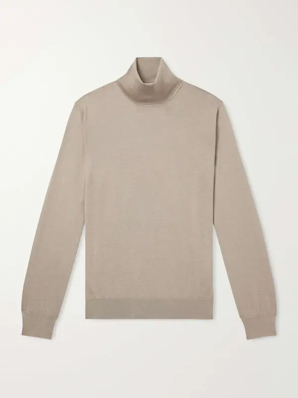 Zegna Cashmere And Silk-blend Turtleneck Sweater
