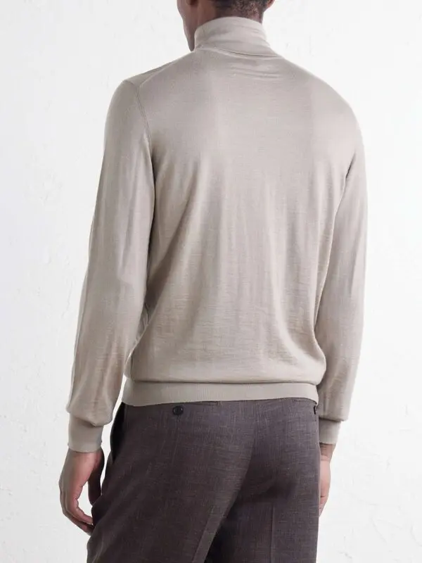 Zegna Cashmere And Silk-blend Turtleneck Sweater