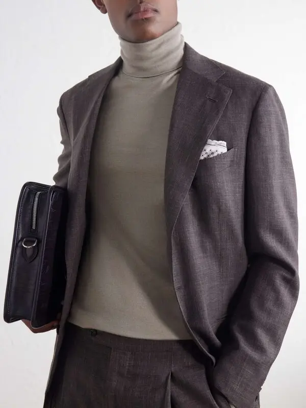 Zegna Cashmere And Silk-blend Turtleneck Sweater