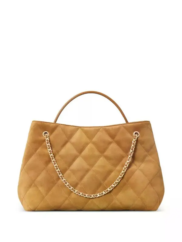 Tory Burch Fleming Suede Carryall Bag