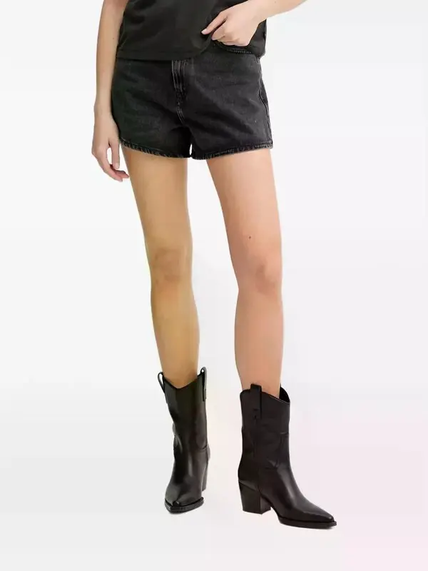 LEVI'S High-waisted Denim Shorts - Black