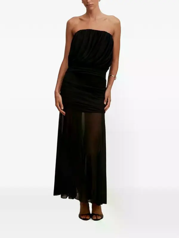 EVER NEW Lyra Bandeau Draped Maxi Dress - Black