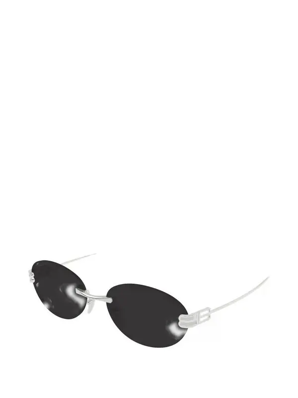 Balenciaga Gossip Bb Rimless Oval-frame Sunglasses
