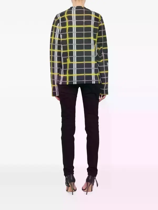 Kenzo Check-print Long-sleeve T-shirt