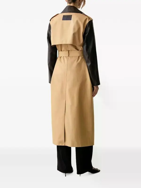 Patrizia Pepe Colour-block Double-breasted Coat