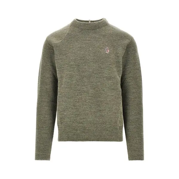 Moncler Logo Patch Wool Weater