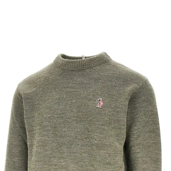 Moncler Logo Patch Wool Weater