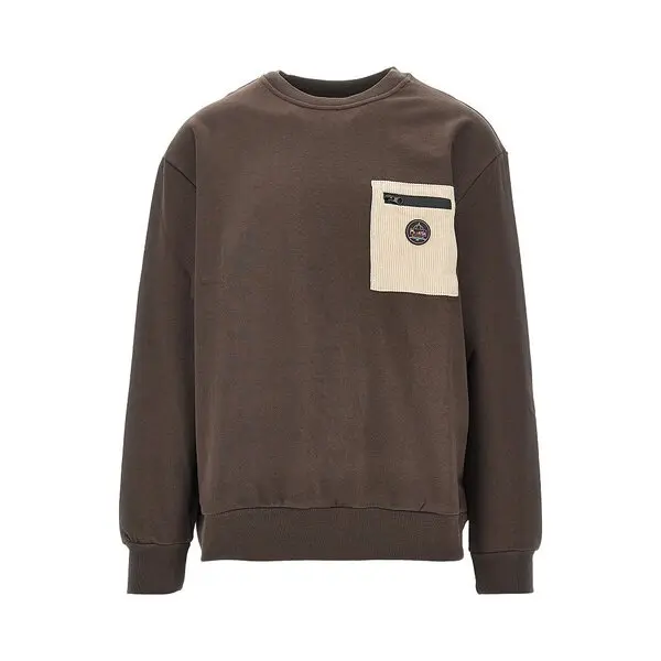 MAUNA KEA Corduroy Pocket Crewneck Sweatshirt