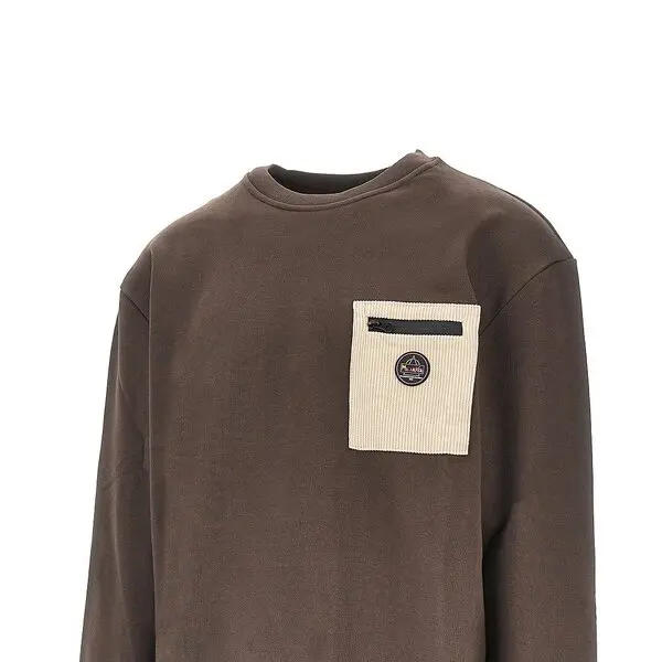 MAUNA KEA Corduroy Pocket Crewneck Sweatshirt
