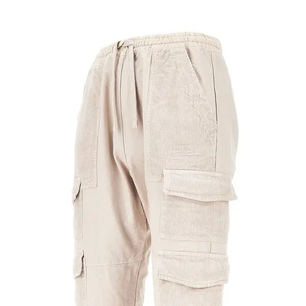 MAUNA KEA Canva And Corduroy Cargo Pant - Beige