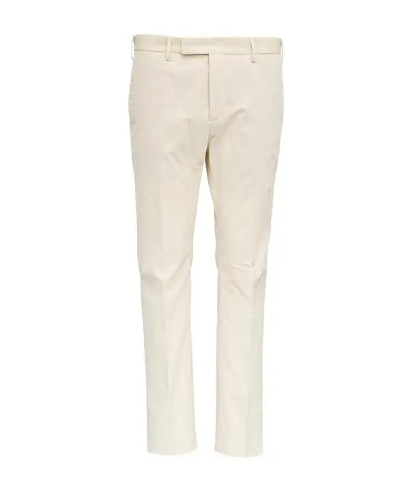 PT TORINO Mid-rise Cropped Velvet Trousers
