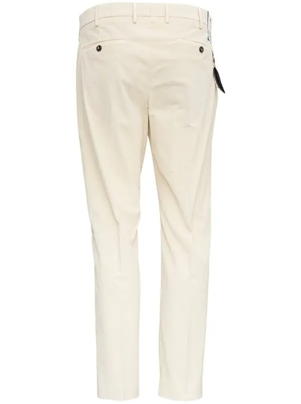 PT TORINO Mid-rise Cropped Velvet Trousers