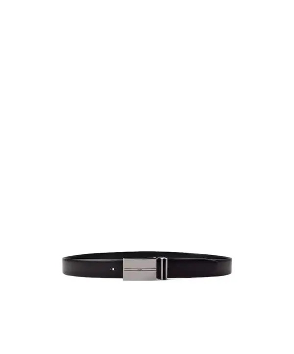 Hugo Boss Reversible Buckle Belt - Black