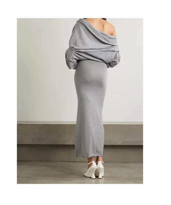 Y/project Hooded Zip-detailed Merino Wool Maxi Dress